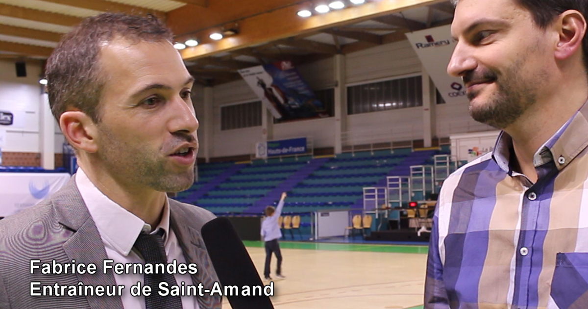 Fabrice FERNANDES après Saint-Amand vs Charleville (59-82) en LFB