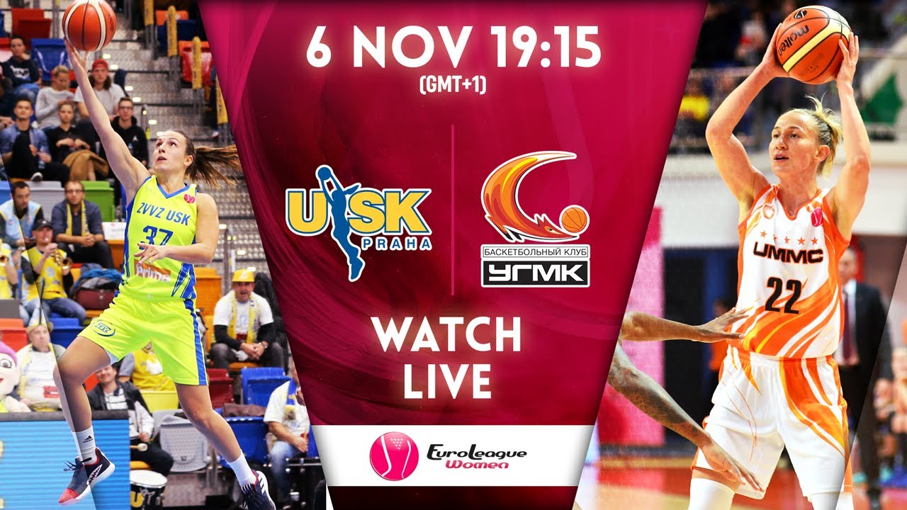 Live USK PRAGUE vs EKATERINBOURG merc. 6/11 19h15 Euroleague