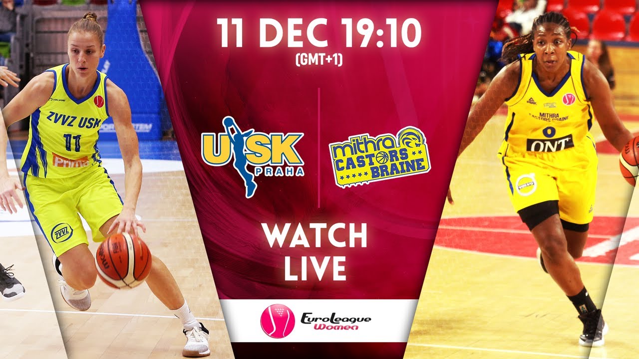 live USK PRAGUE vs CASTORS BRAINE 11/12/19 19h10 Euroleague