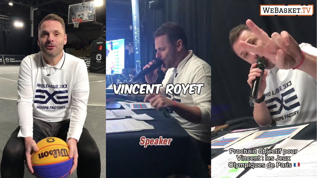 Portrait de l'un des meilleurs speakers du basket : Vincent Royet MC du 3x3